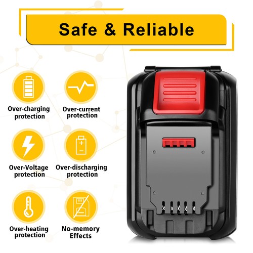 9.6Ah / 12Ah DCB609-2 For DEWALT 20V/60V MAX FLEXVOLT Lithium-Ion ...