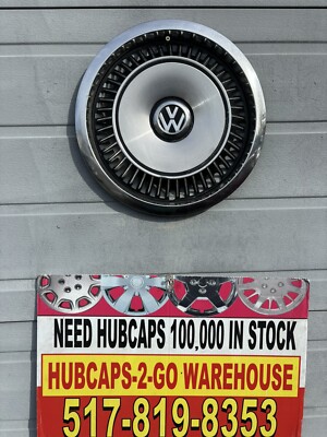 1979-1984 Volkswagen Rabbit Hubcap 1 Used nice OEM Minor Flaws ...