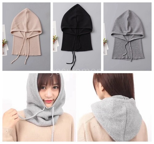 Wool Silk Neck Gaiter Head Wrap Headwear Wind-Resistant Warm Hat Cap ...