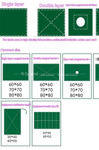 Medical wrap drapes sterile towel surgical instruments covered with ...