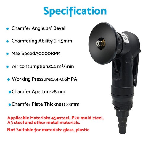 Air Chamfer Tool Trimming Mini Chamfering Pneumatic Beveling Machine ...
