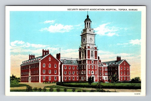Topeka KS-Kansas, Security Benefit Association Hospital, Vintage ...