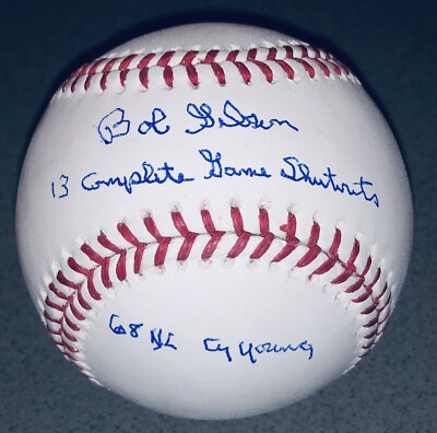 Bob Gibson Signed & Inscribed St. Louis Cardinals autographed MLB ...