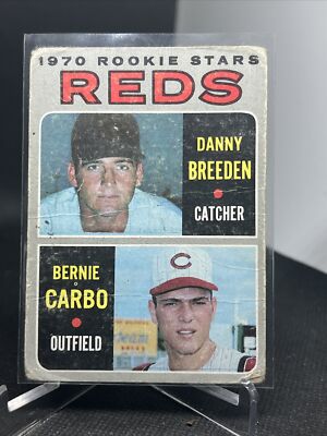 1970 Topps #36 Reds Rookie Stars Bernie Carbo RC rookie Poor Low Grade ...