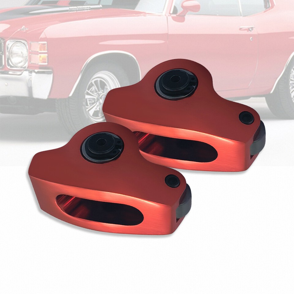 Fits Chevy SBC 327 305 400 Red 1.6 Ratio 3/8" Aluminum Roller Rocker ...