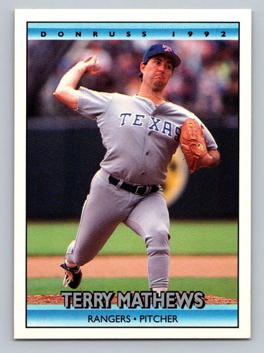1992 Donruss #694 Terry Mathews Texas Rangers Rookie | eBay