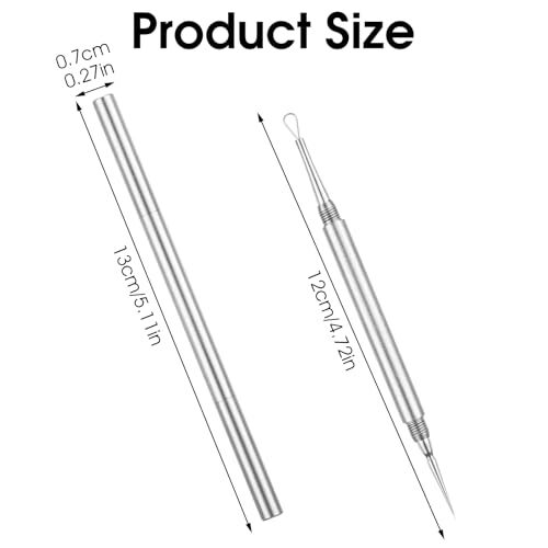 2-In-1 Stainless Steel Acne Removal Needle, Professional Comedone ...