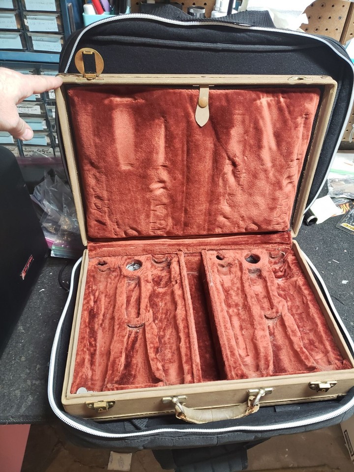 Exceptional Vintage Leblanc Bb/A Double Clarinet Case W/ New Kaces Case ...