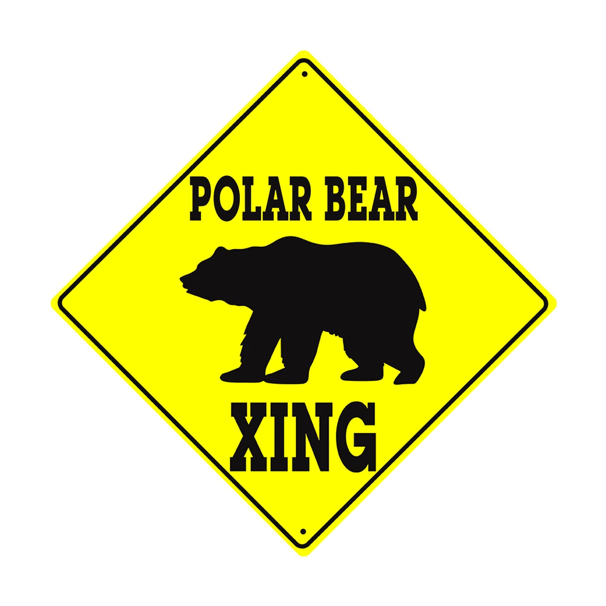 Polar Bear Crossing Sign