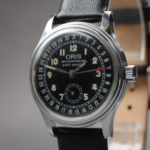 [Exc+5] Oris 6651 Pointer Date 31mm Black Dial Hand-Winding Men's Watch ...