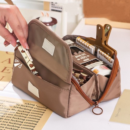 Solid Color Pen Bag 9-Layer Pencil Box High Quality Pencil Case Student ...