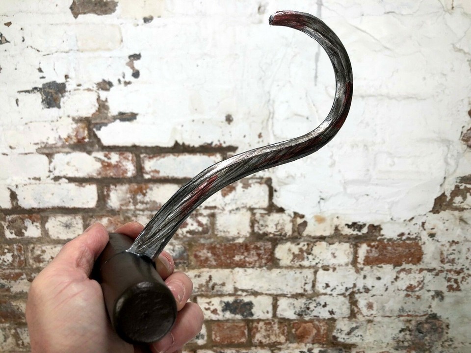 BUTCHERS MEAT HOOK MOVIE PROP HALLOWEEN ACCESSORY ICE PICK WEAPON FOAM ...
