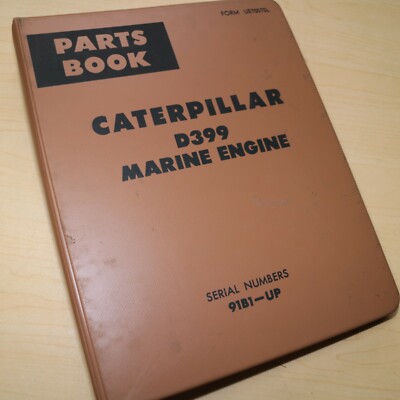 CAT Caterpillar D399 Engine Parts Manual Book Catalog spare diesel 91B ...