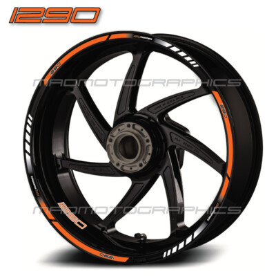 1290 Super Duke R motorcycle wheel decals for KTM rim stickers ...