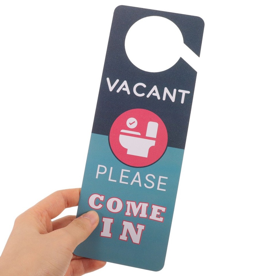 Creative Toilet Reminder Door Hanger Sign For Please Flush Funny | eBay ...