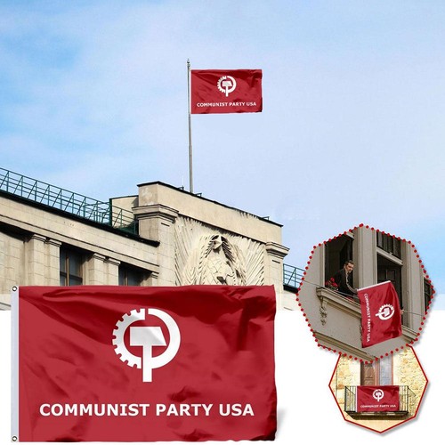 USA CPUSA Flag Communist Party USA 5X3FT Polyester ﻿UK Banner S8D0 | eBay