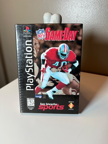 PlayStation NFL GAMEDAY Long Box Edition PS1 1995 COMPLETE W/ MANUAL ...