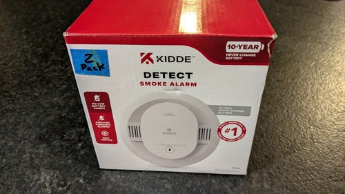 2 pack Kidde Wireless Smoke Alarm Detector, 10 Year Battery Backup ...