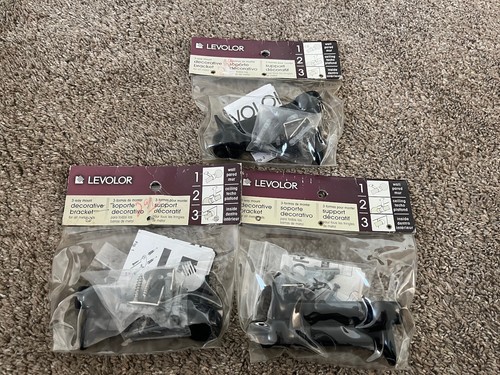 Levolor 3-Way Mount Decorative Universal Bracket SEALED Lot of 3 ...