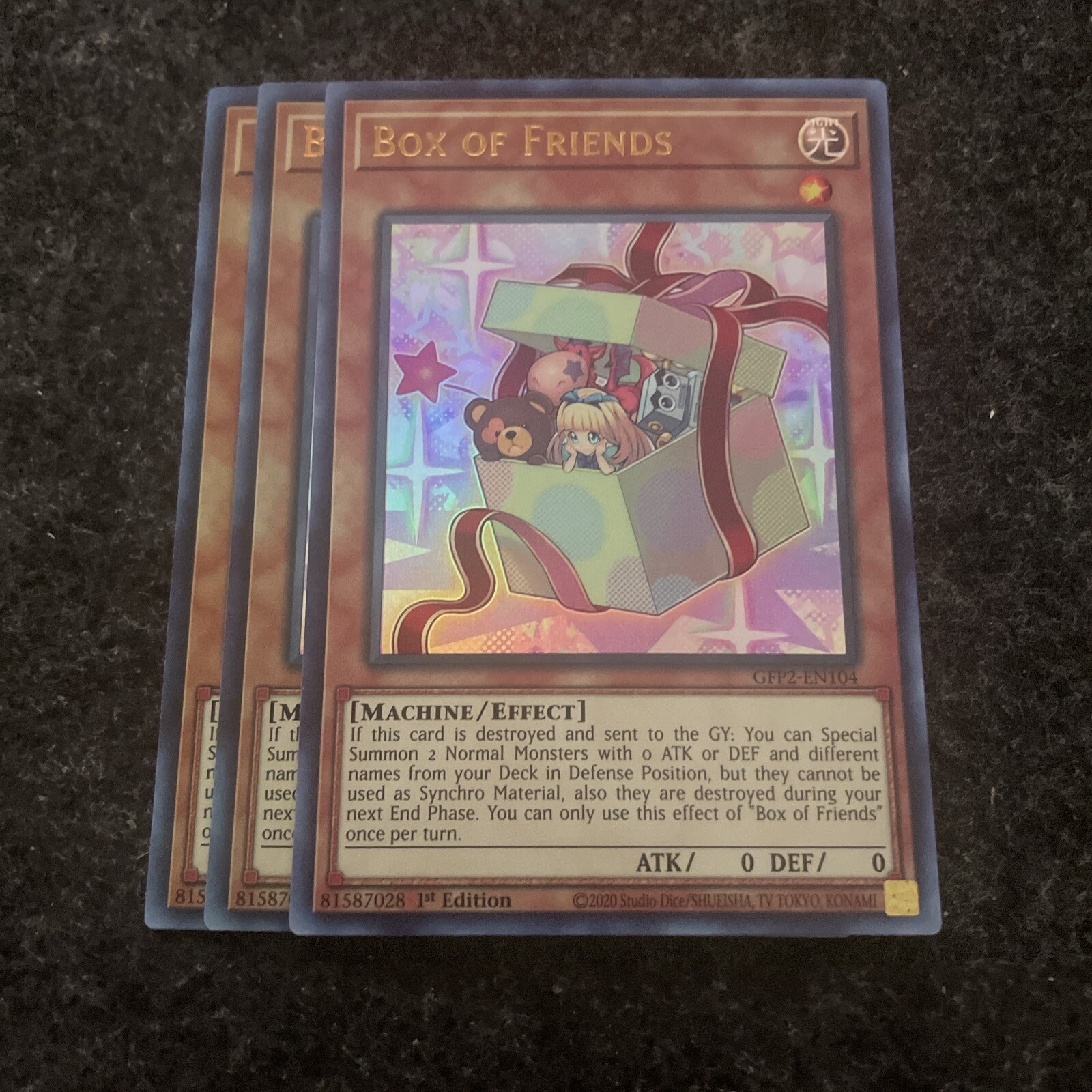 Yugioh! 3x Box of Friends GFP2-EN104 Ultra Rare 1st Ed NM | eBay