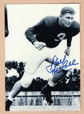 Bill McColl (DEC) signed 5x7 inch B&W photo-Stanford Cardinal (CHOF) | eBay