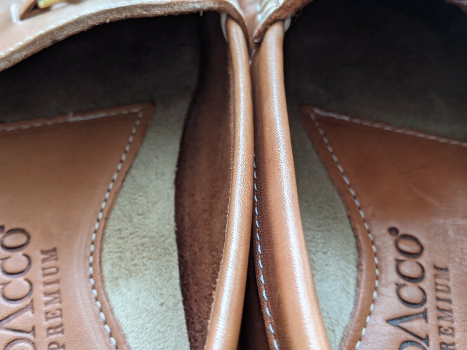 ANDACCO CASUAL PREMIUM FLAT LEATHER SHOES S36 MADE IN BRAZIL PEBBLE ...