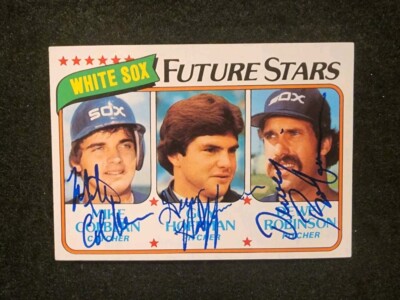 Mike Colbern/Guy Hoffman/Dewey Robinson Signed 1980 Topps #664 White ...