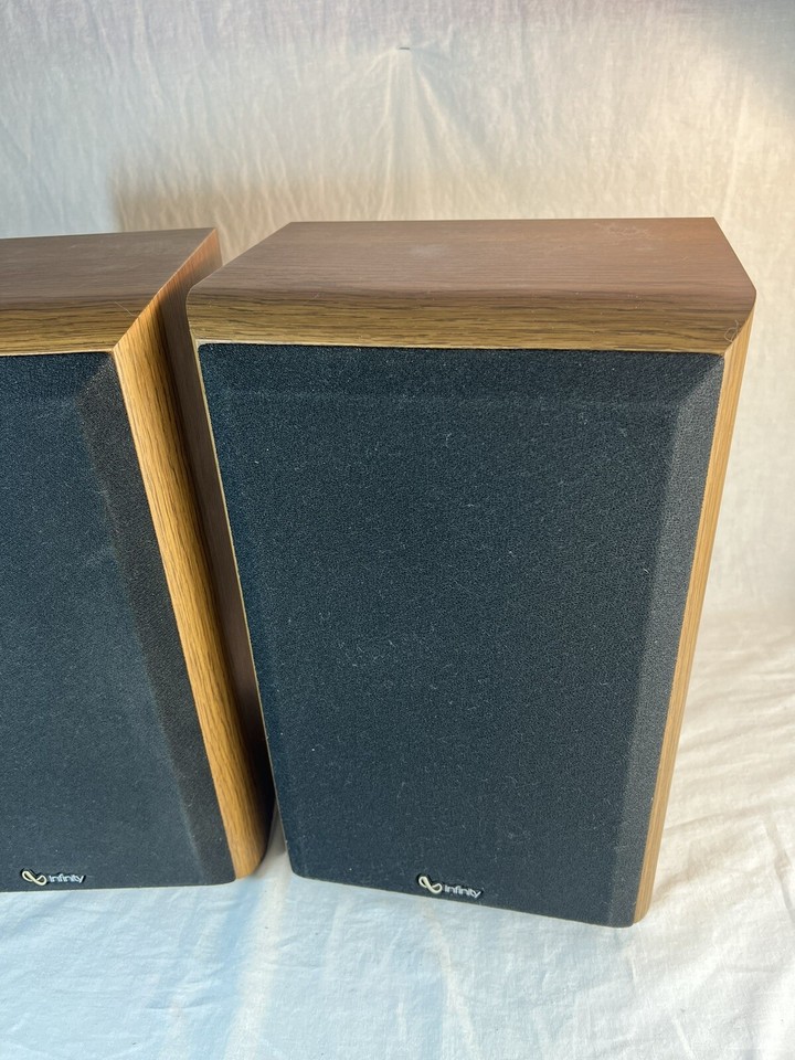 VINTAGE Infinity Reference 20 E-L Bookshelf Speakers Wood TESTED | eBay