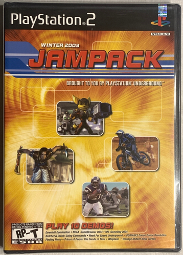 PS2 WINTER 2003 JAM PACK BRAND NEW 10 Demos: RATCHET&CLANK DDRMAX2 TMNT ...