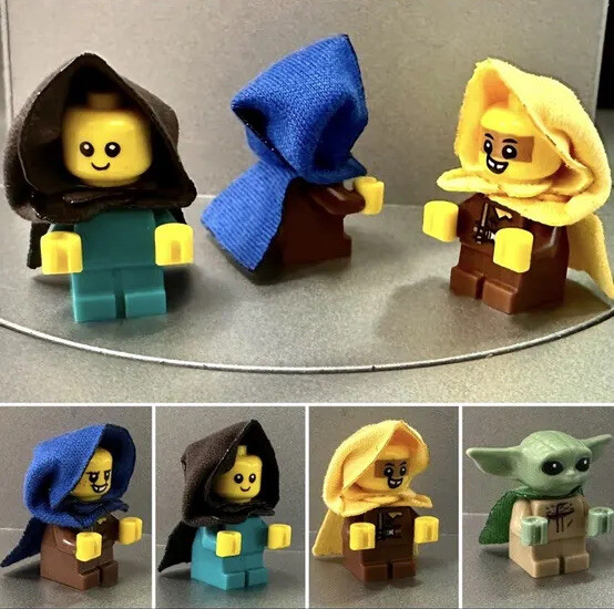 10 Cloth Capes with Hood for LEGO Babies Minifigure Sewer Baby Baby ...