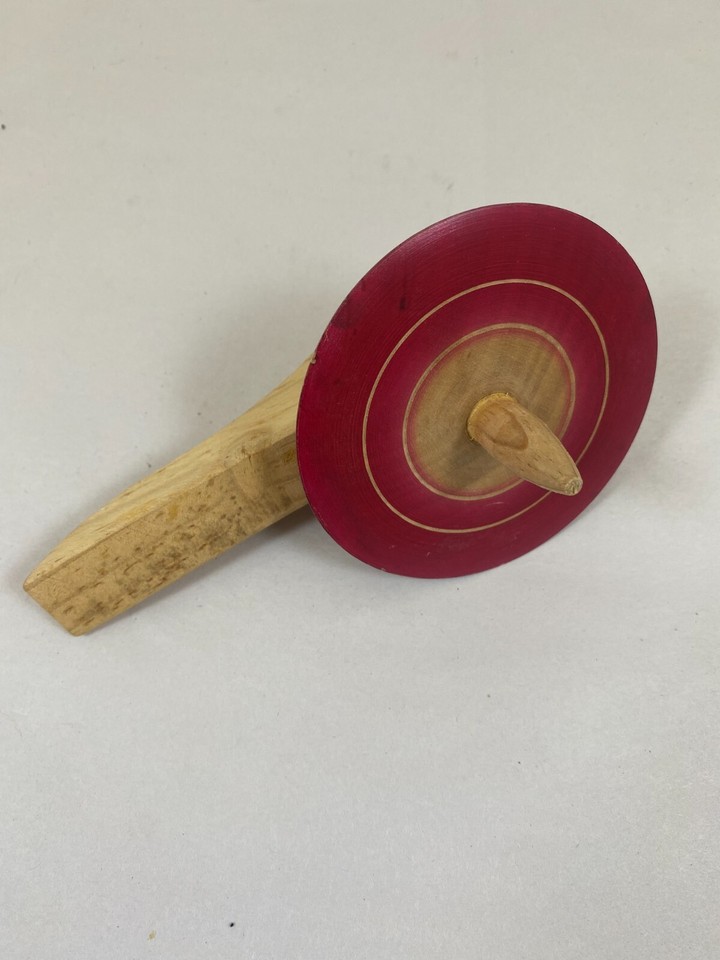 (3) WOODEN SPINNING TOPS GYROSCOPES PULL STRING PEG TOP | eBay