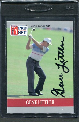 1990 Pro Set Golf Gene Littler #91 Signed Autograph Auto | eBay
