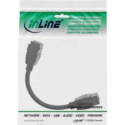 76206B InLine HDMI 2x Keystone Kabel 4K/60Hz A Buchse/Buchse schwarz 0 ...
