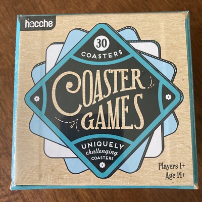 Coaster Games 30 Coasters Uniquely Challenging Games~NIB | eBay
