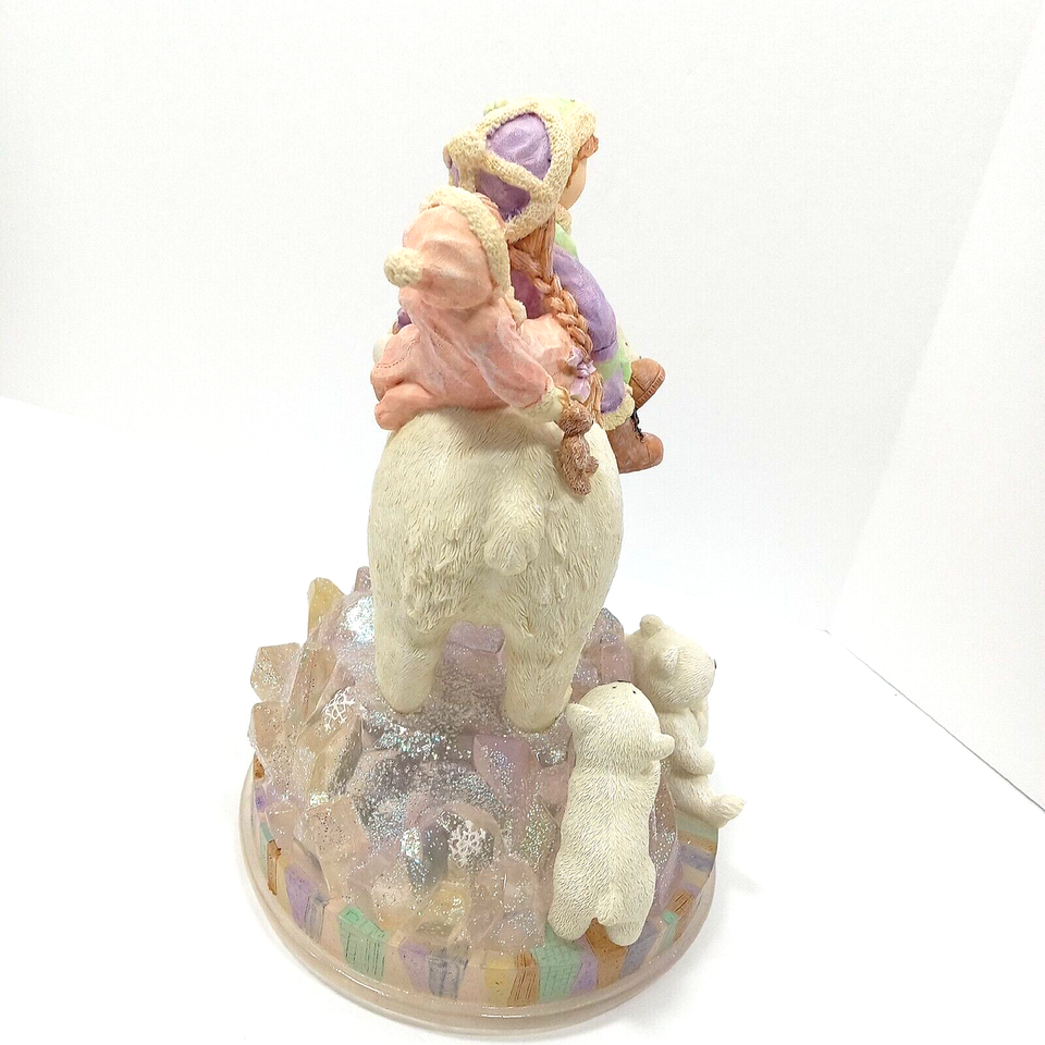 San Francisco Co Music Box Winter Wonderland Kids Riding on Bear Ruth ...