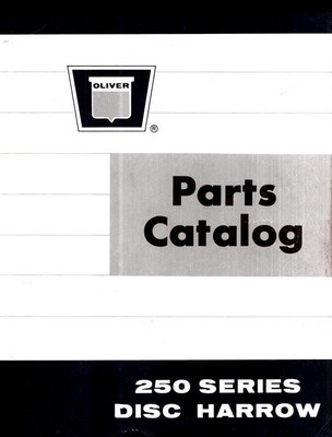 Oliver 250 Series 251 252 253 Disc Harrow Parts Manual | eBay