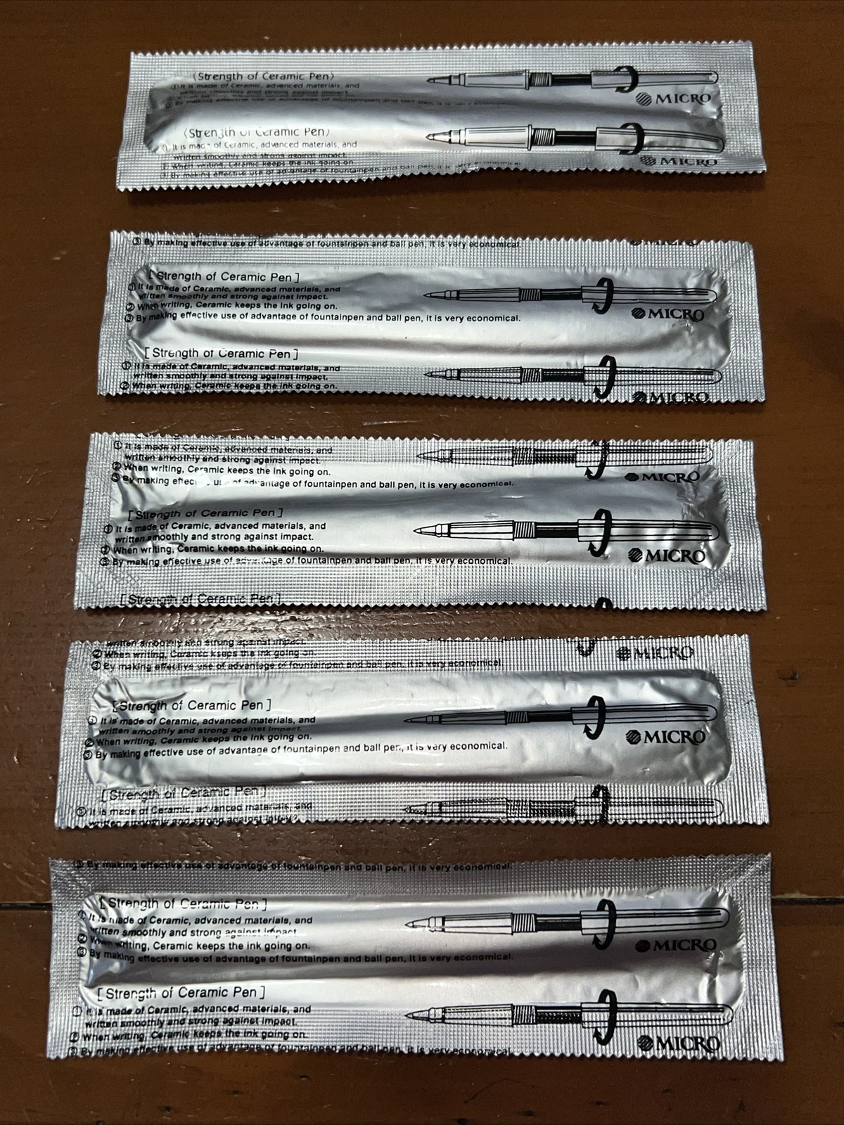 5 Micro Ceramic Roller Pen Refills 0.5mm Standard - Blue Ink NEW but ...