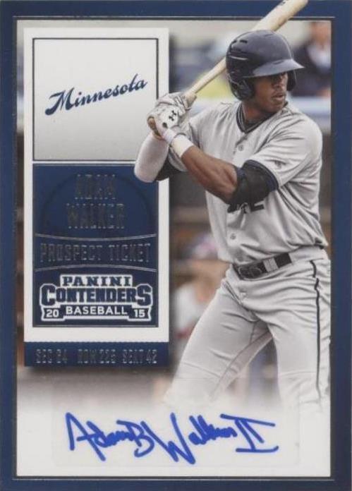 2015 Panini Contenders - Prospect Ticket Adam Walker #2 (AU, RC) for ...