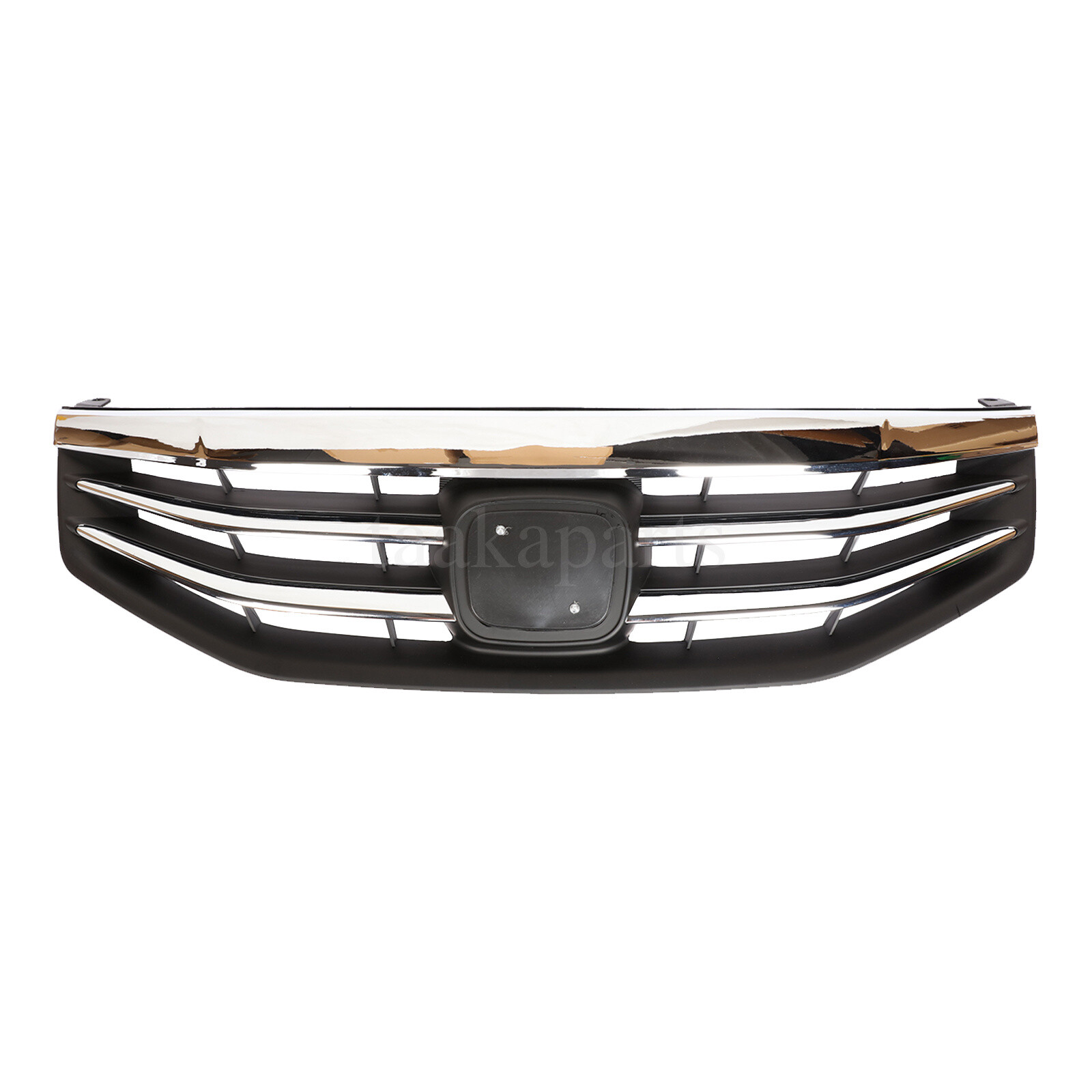 For 2011-2012 Honda Accord Sedan Front Bumper Grille Hood Grill Chrome ...