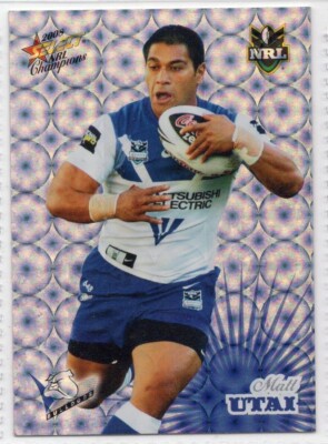 2008 Select Matt Utai Bulldogs NRL Champions No HF24 | eBay Australia