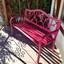 PHI VILLA 50" Nice Metal Bench Bird Design for Garden Front Back Yard ...