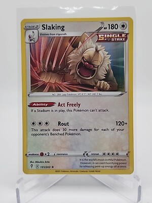 Slaking [Holo] 131/203 Pokémon TCG Evolving Skies | eBay