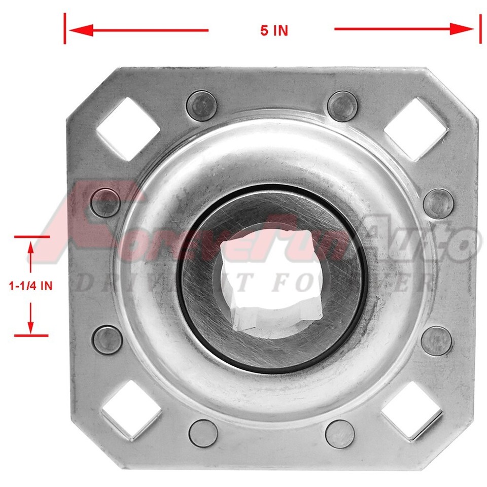 FD209RK Harrow Flange Disc Bearing Unit 1-1/4" Square Bore FD-209-RK ...