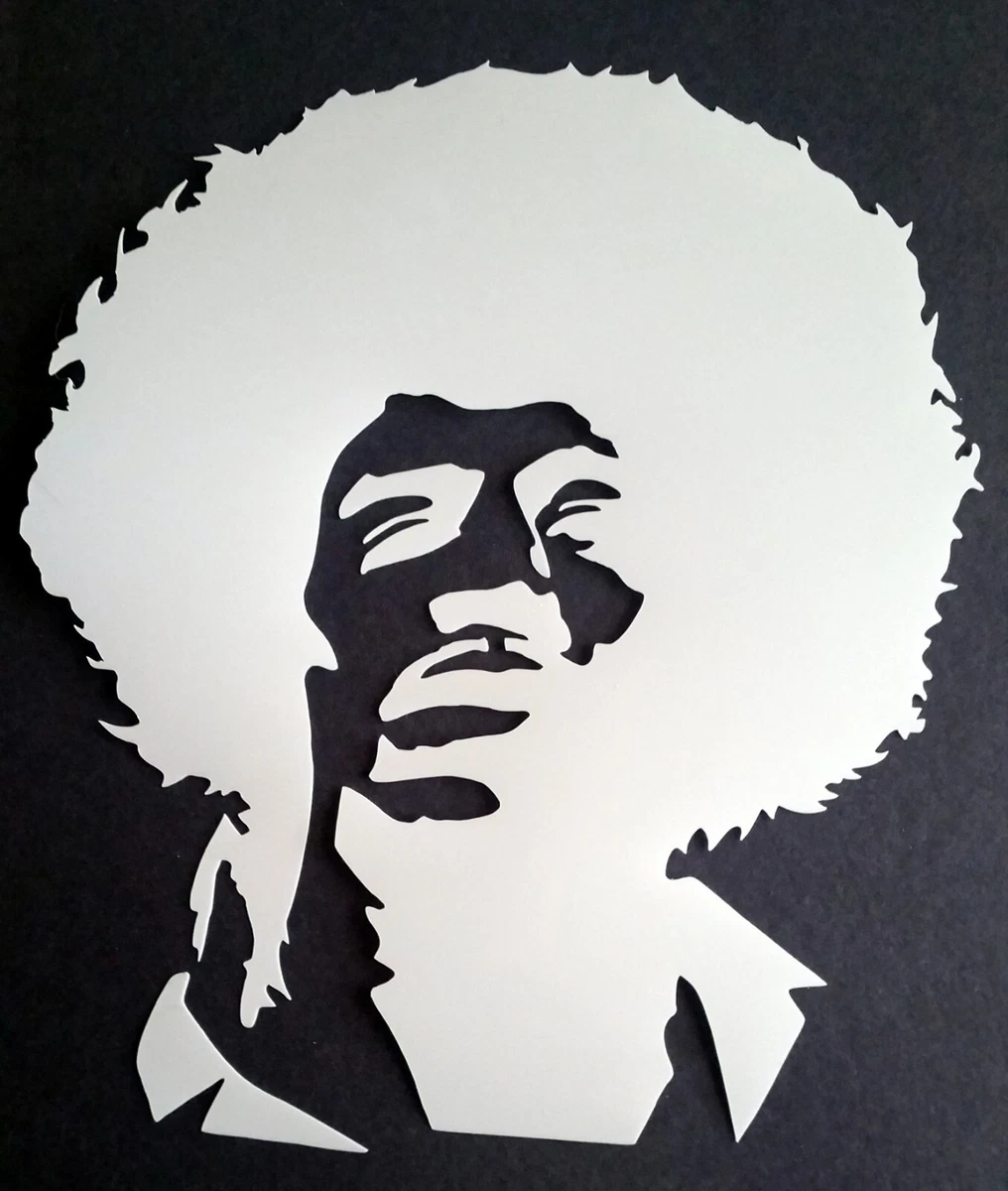 Jimi Hendrix Stencil