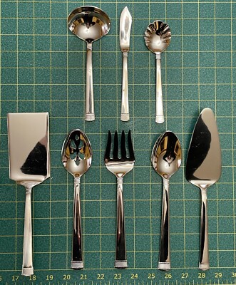 Wallace Coin Edge Hostess Completer Set Eight Serving Pieces Glossy ...