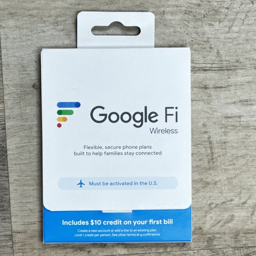 Google Fi SIM Card Kit 4G LTE Nationwide 5G Cell Phone Service Kit ...