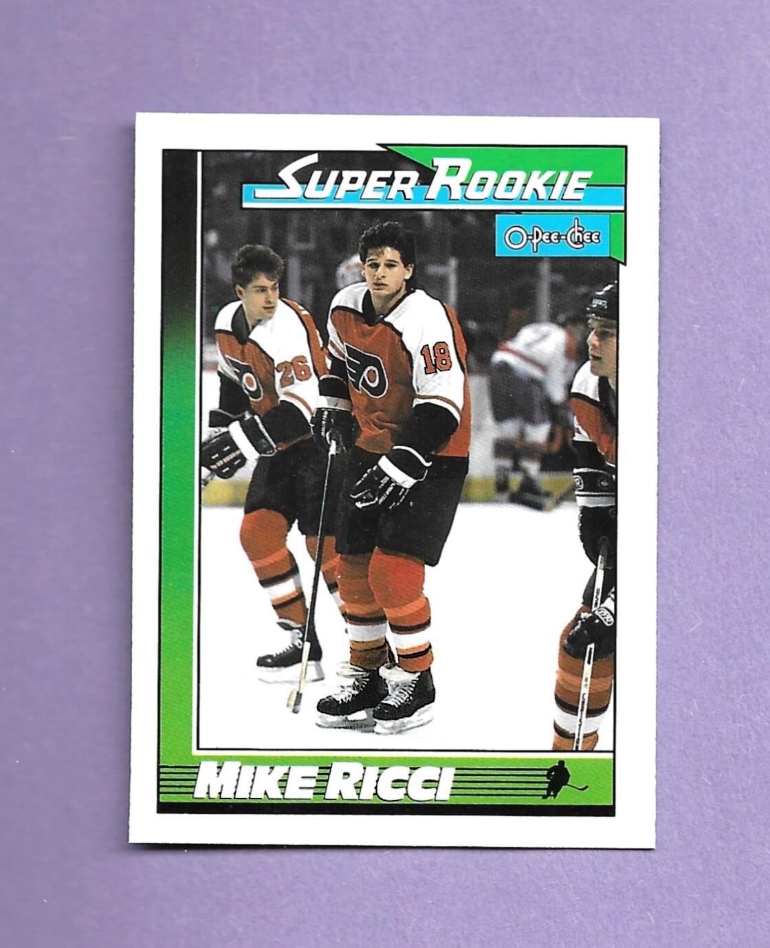 1991-92 O-PEE-CHEE OPC SUPER ROOKIE Card # 13 MIKE RICCI FLYERS SHARP ...