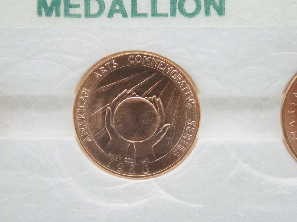 1980 1/2 oz MARIAN ANDERSON AMERICAN ARTS GOLD MEDALLION 3 COINS SET 1/ ...