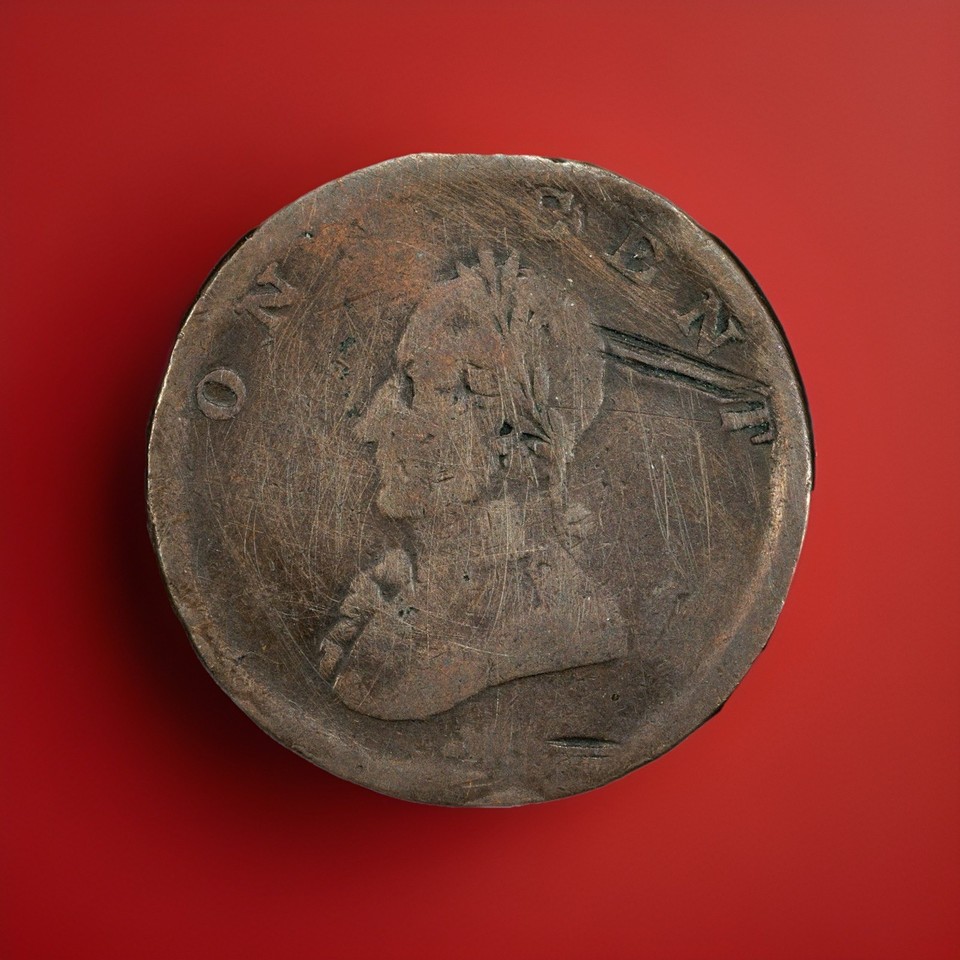Undated (c.1820) Washington Double Head Colonial One Cent Token PCGS G ...