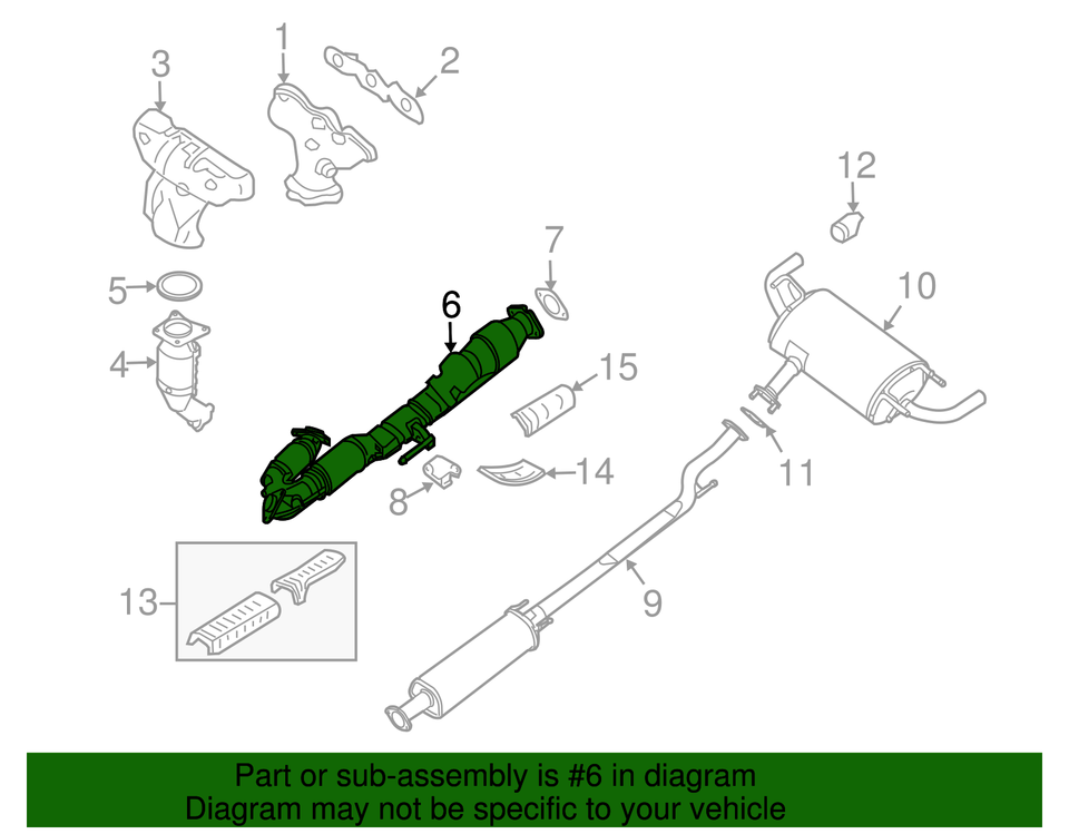 Genuine Nissan Front Pipe 20020-ZX00A | eBay